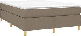 Rám postele s boxspringem taupe 140 x 200 cm textil 3120965