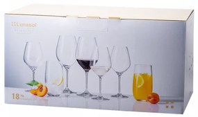 Lunasol - Startovací set sklenic do domácnosti 18 ks – Optima Glas Lunasol (322683)