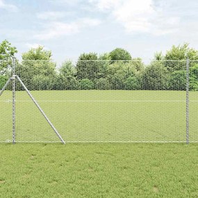 Hexagonální kotvení plotu 100 x 1,4 m Pozinkovaná ocel Stříbrná 3353033