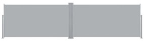 Zatahovací postranní markýza/zástěna 160 x 600 cm šedá - Default Title