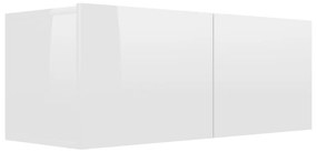 3dílný set TV skříněk bílý s vysokým leskem kompozitní dřevo
