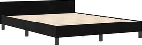 Postel s boxspringem s čelo Černá 140 x 190 cm samet 3344941