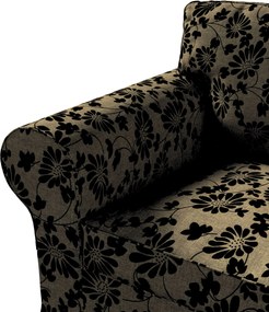 Potah na křeslo IKEA Ektorp barva béžová látka pletený vzor, vzorované