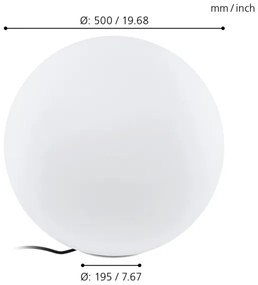 Eglo 98103 - Venkovní lampa MONTEROLO 1xE27/40W/230V IP65 pr.500