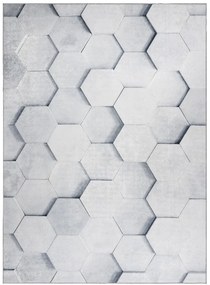 Dywany Łuszczów Kusový koberec ANDRE Hexagon 3D 1180 Rozměry koberců: 80x150