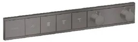 Hansgrohe RainSelect - Baterie pod omítku pro 4 spotřebiče, kartáčovaný černý chrom 15382340