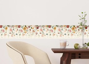 Samolepící bordura na zeď Akvarelové Květy | 5 m x 13.8 cm | DWB8479