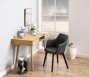 ACTONA Set dvou jídelních židlí BELLA antracitový