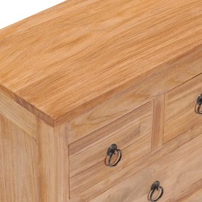 Příborník 50 x 30 x 90 cm masivní teakové dřevo 287237