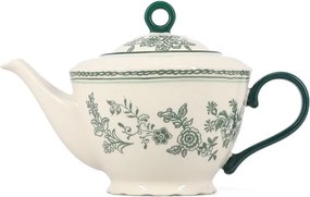 Zelená/slonovinová porcelánová konvice na čaj 920 ml Cyril – S|P Collection