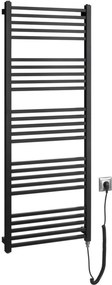 Sapho Metro-E - Topné těleso 50x134 cm, 500 W, matná černá ME513B