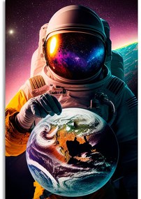 Obraz kosmonaut v neznámé atmosféře