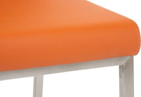 Sada 2 jídelních židlí Colmar – oranžová
