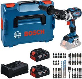 Bosch - 18V AKU vrtací šroubovák GSR 18V-110 C, s příslušenstvím, 2x aku 5,0 Ah Li-Ion, nabíječka 0615A500E3