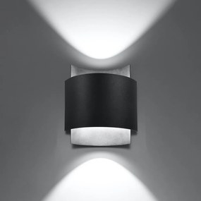 Sollux Lighting Nástěnné svítidlo IMPACT černé