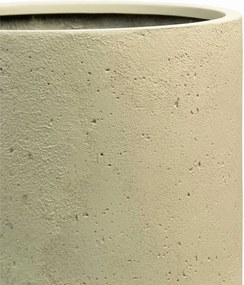 Kulatý květináč CHICO, sklolaminát, průměr 45 x výška 50 cm, krémový