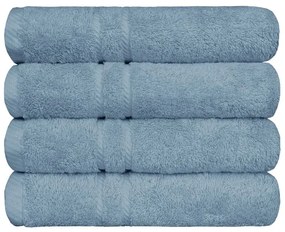 SCANquilt bavlněný ručník COTTONA šedomodrá osuška 70 x 140 cm