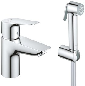 Grohe BauEdge - Umyvadlová baterie s bidetovou sprškou, chrom 23757001