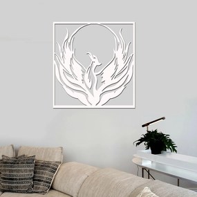 dřevo života Dřevěný obraz PHOENIX Zvolte barvu dekoru: Bílá, Rozměry šxv (cm): 80x84
