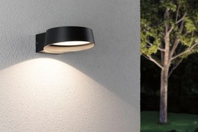 Paulmann 94789 Capea, antracitové venkovní nástěnné svítidlo LED 11,5W 3000K, výška 19,5cm, IP44
