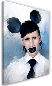 Gario Obraz na plátně Marilyn Manson v klobouku s ušima - Dmitry Belov Rozměry: 40 x 60 cm