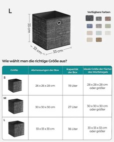Set stohovatelných boxů RFB033B01 (6 ks)