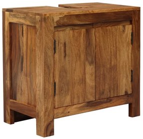 Indický nábytek - Skříňka pod umyvadlo Gani 65x60x35 z indického masivu palisandr Natural