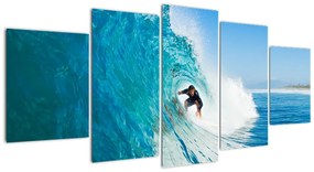 Surfař na vlně - moderní obraz