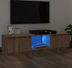 vidaXL TV skříňka s LED osvětlením 120x30x35,5 cm [804290] Barva: hnědý dub