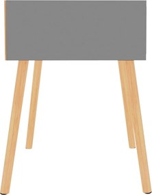Noční stolky 2 ks šedé 40 x 40 x 56 cm kompozitní dřevo 326800