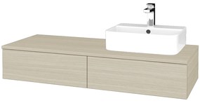 Dřevojas Koupelnová skříňka MODULE SZZ2 120 Varianta: N01 Bílá lesk / L03 Antracit vysoký lesk / Pravé