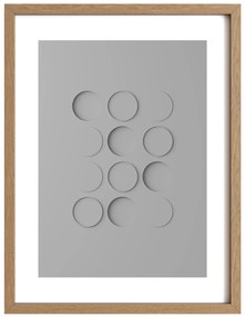 Idealform Poster no. 3 Shadow forms Barva: Smokey taupe, Velikost: 300x400 mm