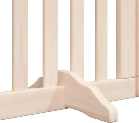 Zábrana pro psy s dvířky skládací 9 panelů 450 cm topol 3155644