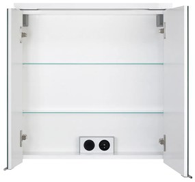 BPS-koupelny Zrcadlová skříňka závěsná s LED osvětlením Elite W 60 ZS