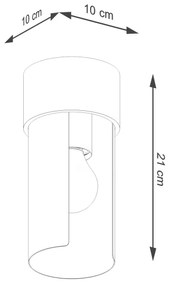 Sollux SL.1673 - Stropní svítidlo FLASH 1xE27/15W/230V bílá