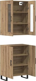 Vysoký bufet 2 ks dub artisan 69,5 x 34 x 180 cm 3394522