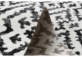Kusový koberec Fabio černo krémový 160x220cm