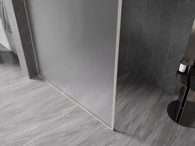 Mexen, Mexen Kioto-XF sprchová stěna s rámem 80 x 202 cm, matná 10 mm, matný nikl - 800-080-104-97-30-X
