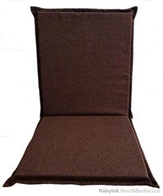 polstry na zahradní nábytek, polstry na židle rozměr 120x50x5 cm tm. hnědá Harmonia