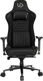 ULTRADESK Herní křeslo Throne černá / textil / 4D področky / 140 kg /