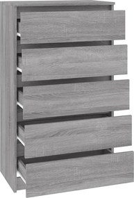 vidaXL Zásuvková skříňka 60 x 36 x 103 cm kompozitní dřevo [823022] Barva: Betonová šedá