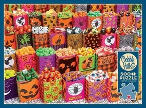 COBBLE HILL Puzzle Halloweenské sladkosti / 500 dílků / od 12 let