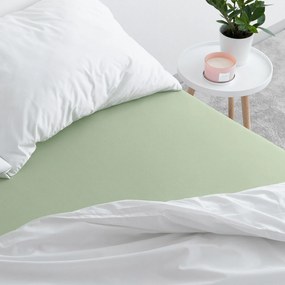 Goldea jersey elastické prostěradlo - světle šalvějové 180 x 200 cm
