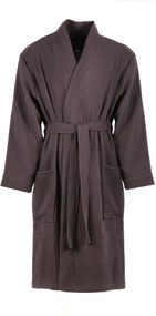 Mušelínový župan Dacca antracit 12 24 9551 unisex - S