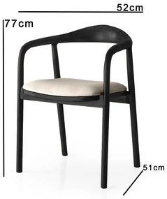 Kalune design Jídelní židle PA černá