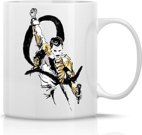 FREDDIE MERCURY - klasický bílý keramický hrníček 300 ml