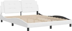 Rám postele bez matrace Zadar bílý 160x200 cm umělá kůže 3208192