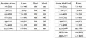 Mexen Exo, sprchový kout s křídlovými dveřmi 95 x 100 cm, 6mm čiré sklo, chromový profil, 817-095-100-01-00