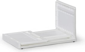Skládací úložný regálový box L 37 l, 459x320x250 mm, bílý