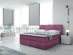 Kontinentální čalouněná postel 160x200 cm Nica Barva: Fialová - Trinity 11